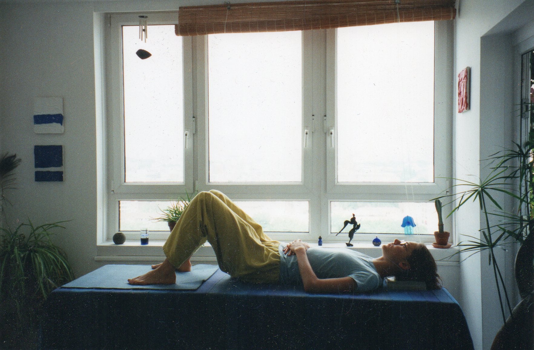 elli in semi supine - Alexander Technique with Penny O'Connor MSTAT